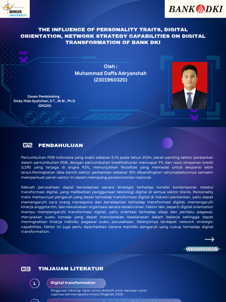 The INFLUENCE of Personality Traits, Digital Orientation, Network ...