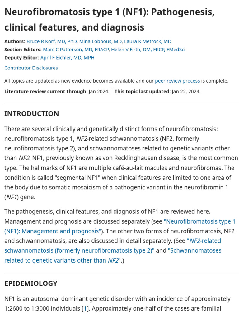 NF2 NF2: Authors: Section Editors: Deputy Editor | PDF