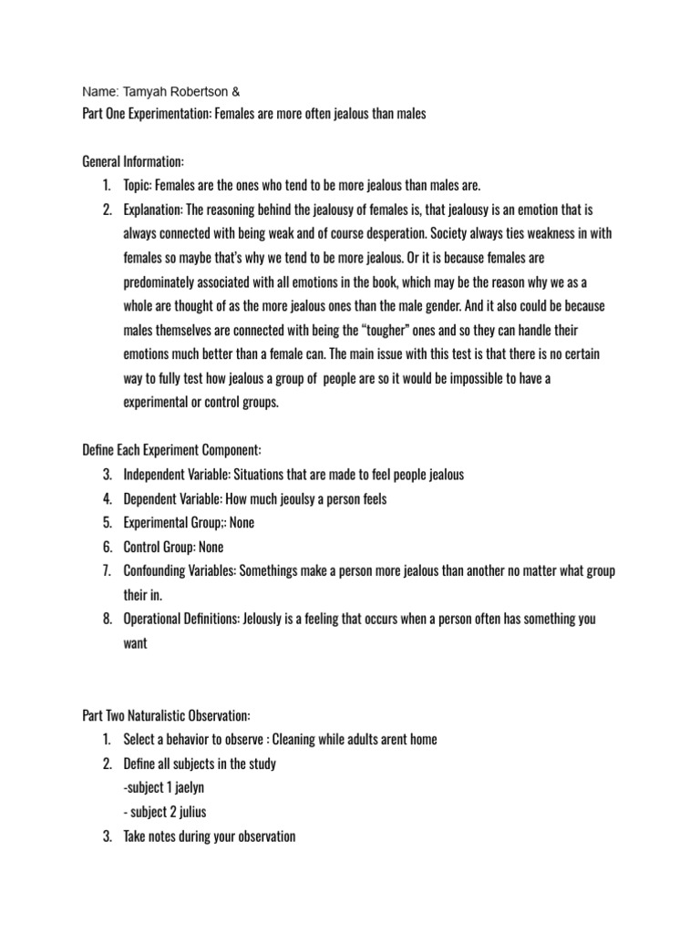 RESEARCH METHOD PROJECT | PDF