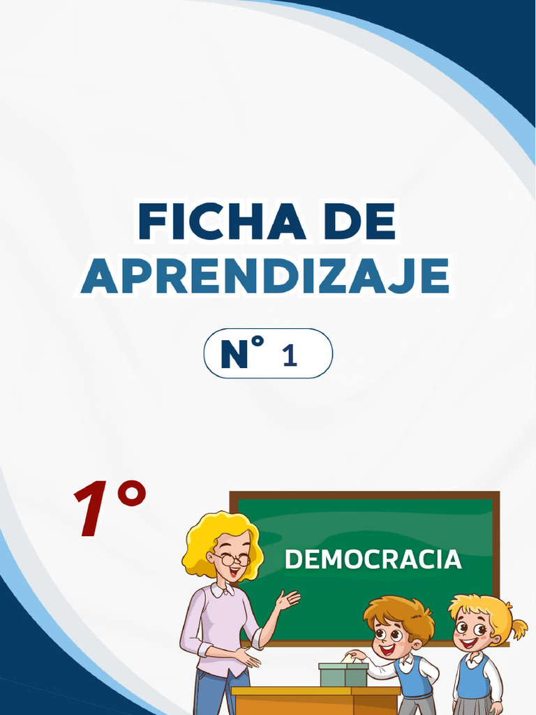 Ficha de Aprendizaje N°1 - 1er Grado | PDF