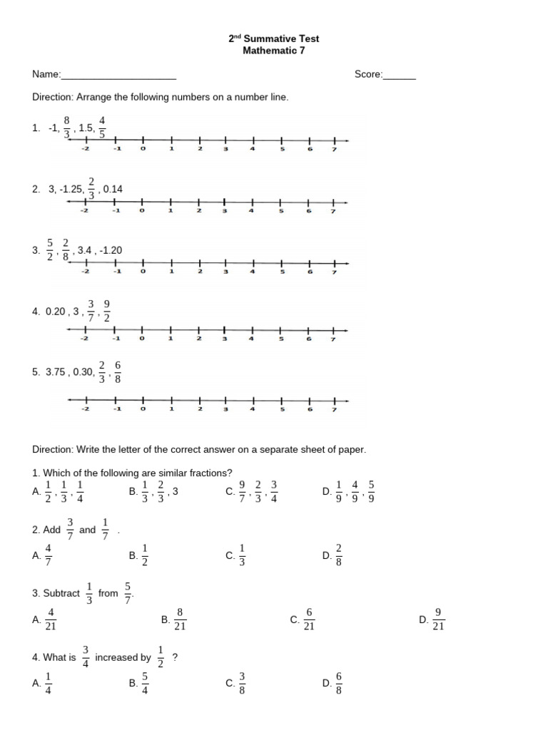 Math 3RD Summative | PDF