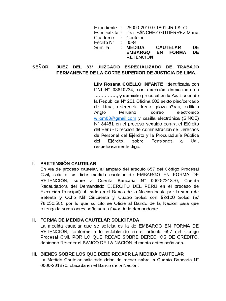 Devuelvo Certificados de Depositos Judiciales | PDF