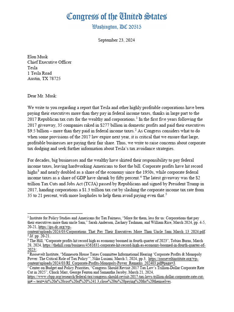 Tesla's Tax Avoidance Strategies Exposed | PDF | Taxes | Tax Cut