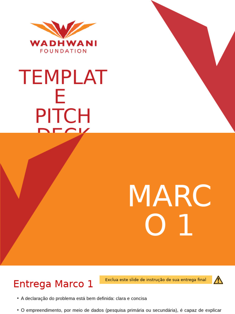 Modelo Pitch Deck - D2F 1 | PDF