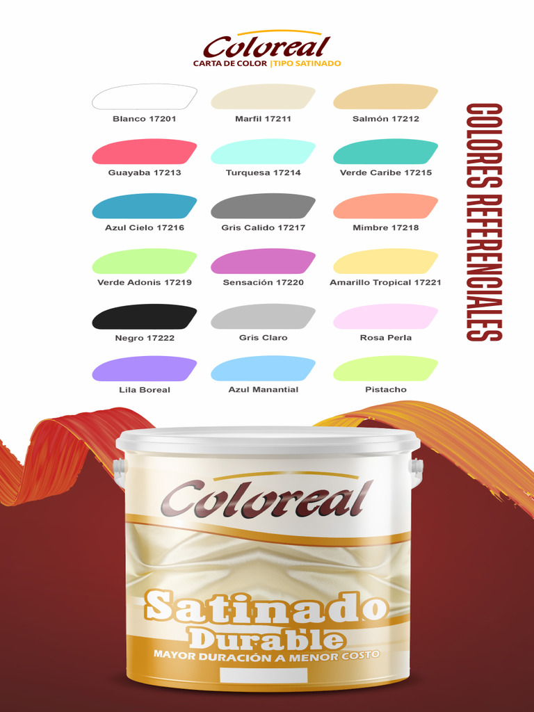 Carta-de-colores-Satinado-Durable-Coloreal | PDF