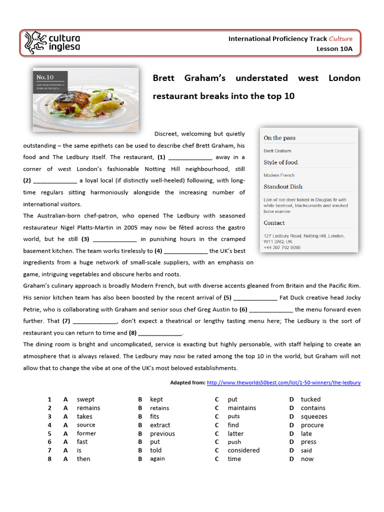 IPT - Culture - Lesson 10A | PDF