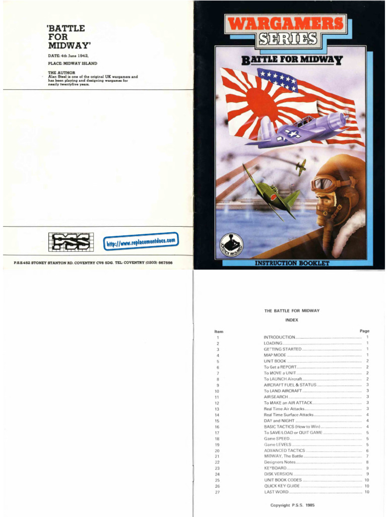 Battle For Midway - Manual - C64 | PDF
