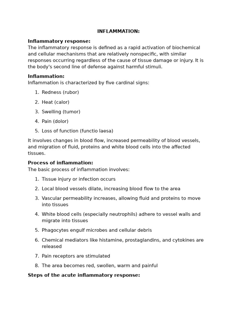 Inflammation | PDF