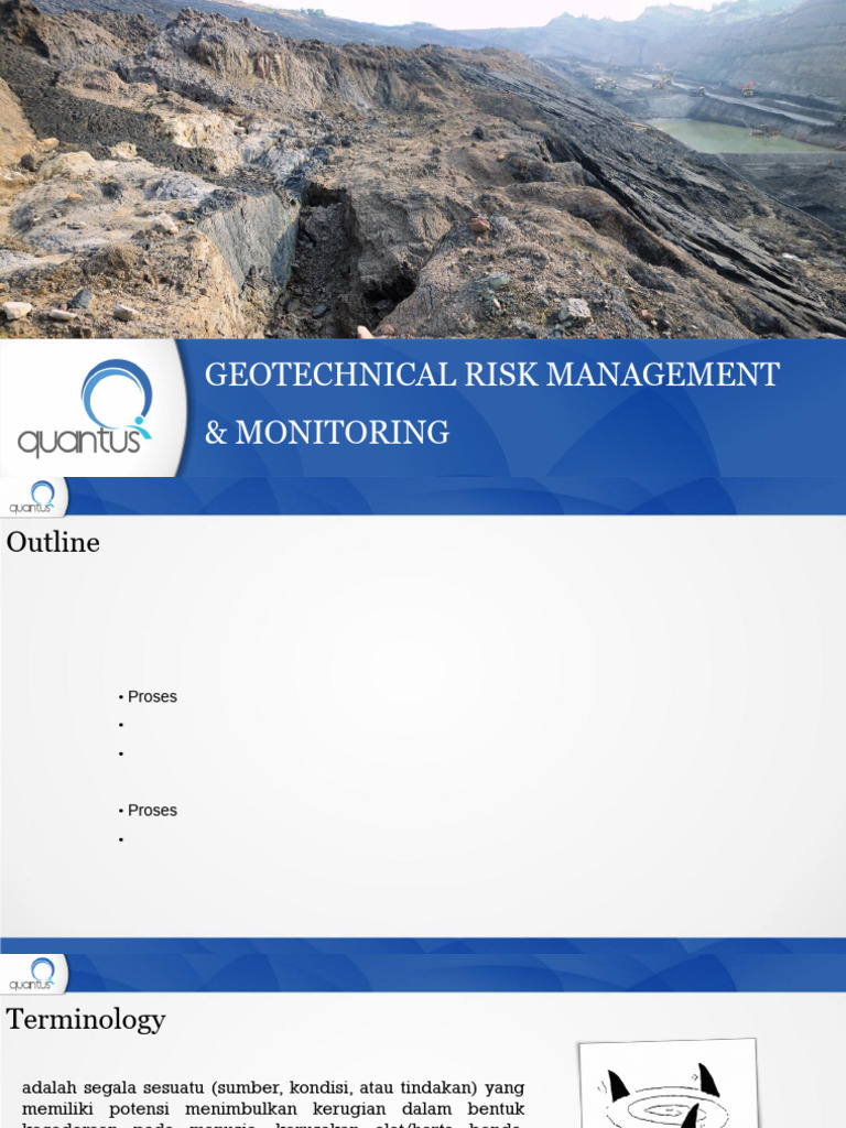 Geotechnical Risk Management - Monitoring - Quantus | PDF