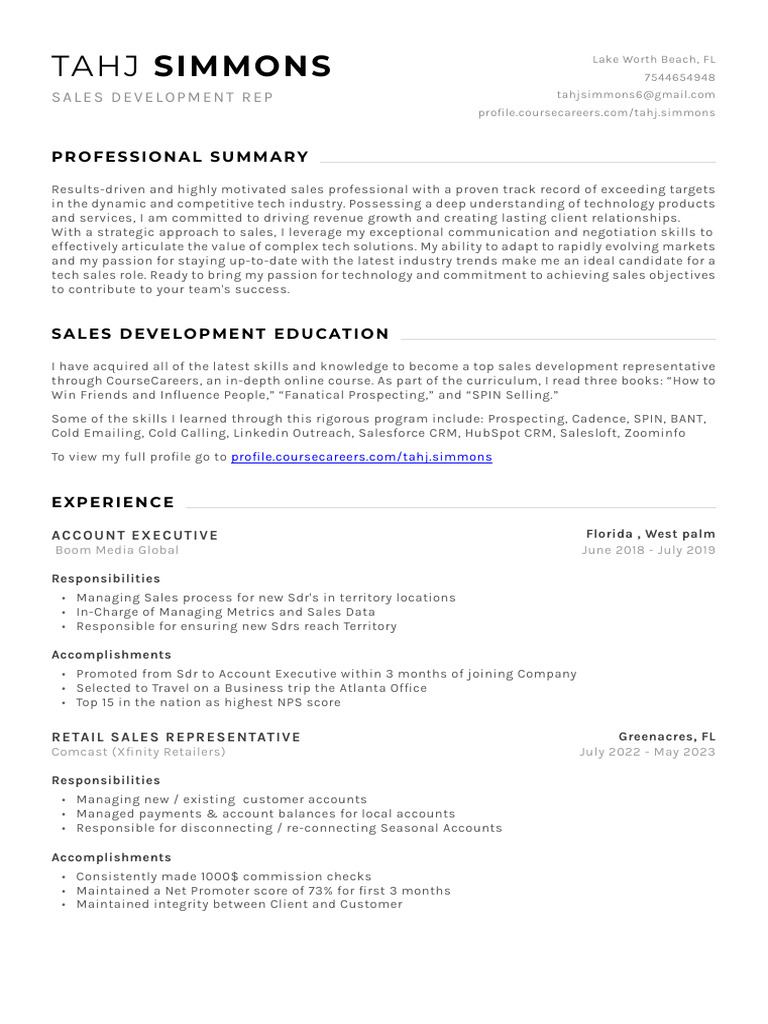 CC Resume | PDF