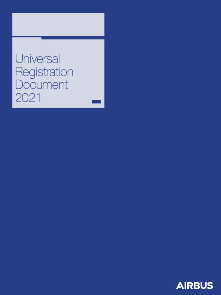 Airbus SE Universal Registration Document 2021 | PDF