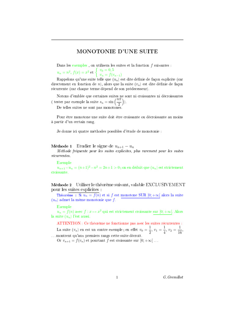 Monotonie | PDF