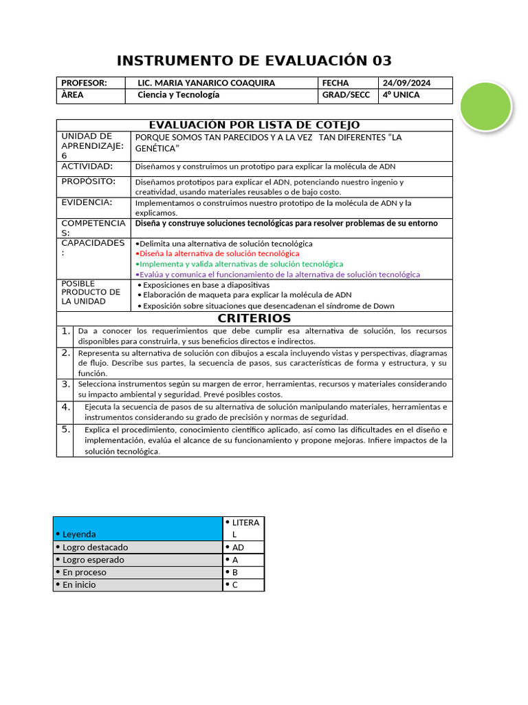 C-4º LC Act 3 - Cyt-Und 6 | PDF
