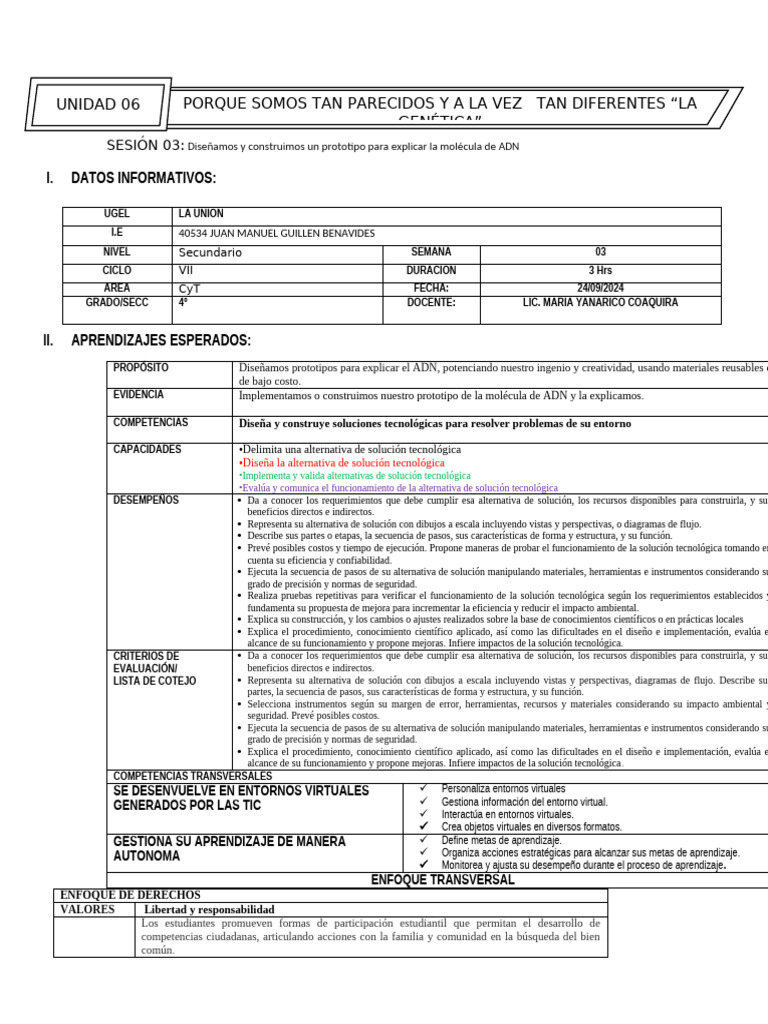 C-4º Ses Act 3-Cyt-Und 6 | PDF