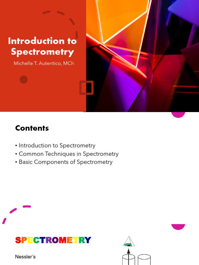18 Introduction to Spectrometry | PDF