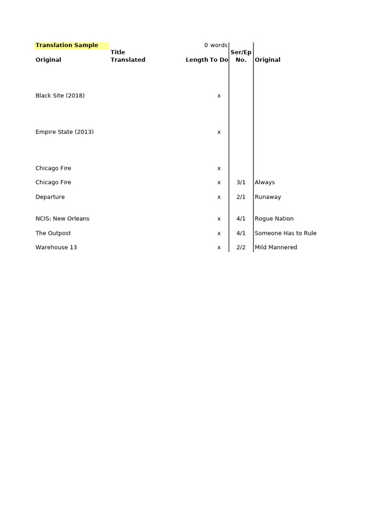 Global Listings Translation Sample | PDF