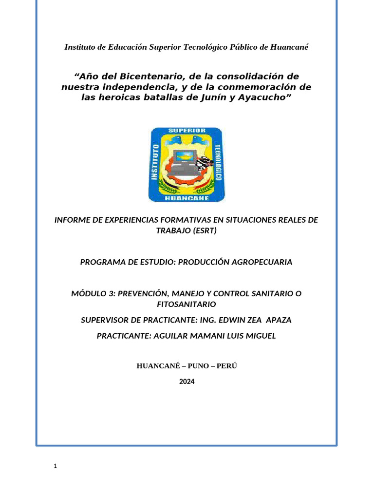 Esquema de Practica Modular | PDF