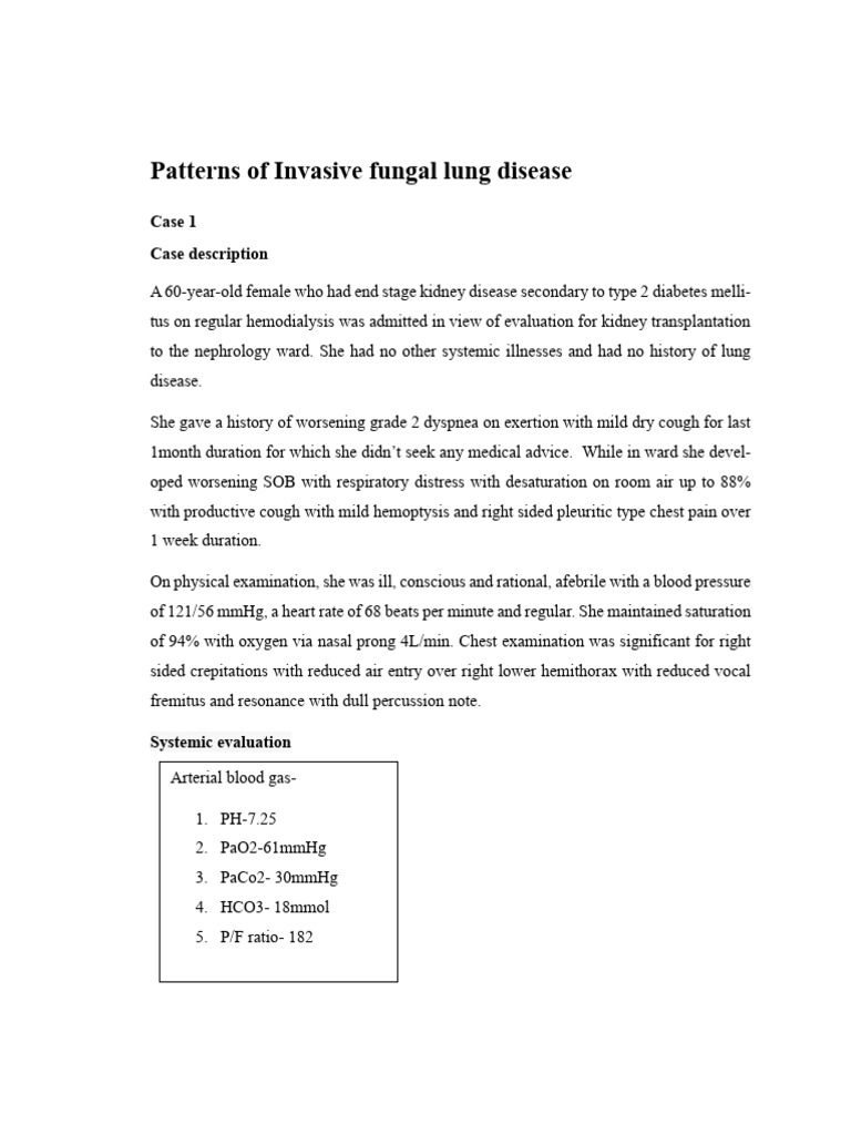 Fungal Disease IPA Vs SAIA Vs ABPA With Invasive Aspergillosis | PDF ...