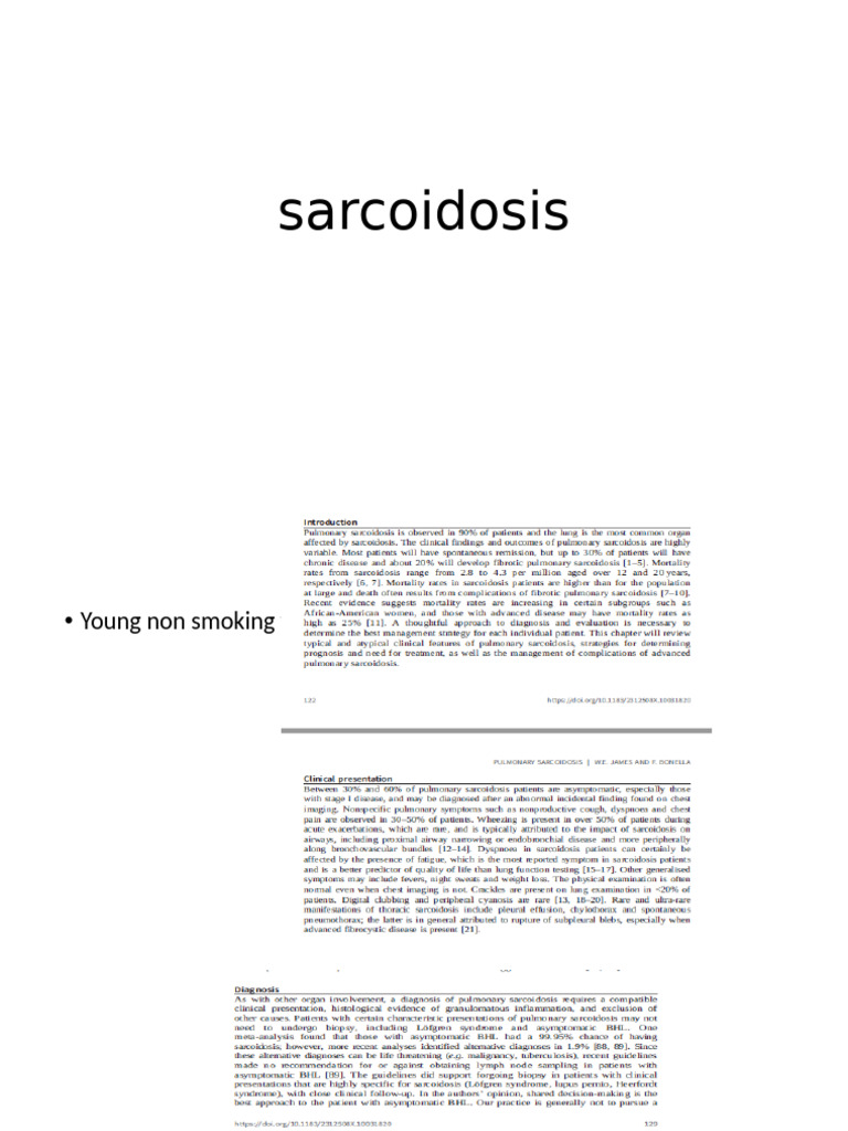 Sarcoidosis | PDF