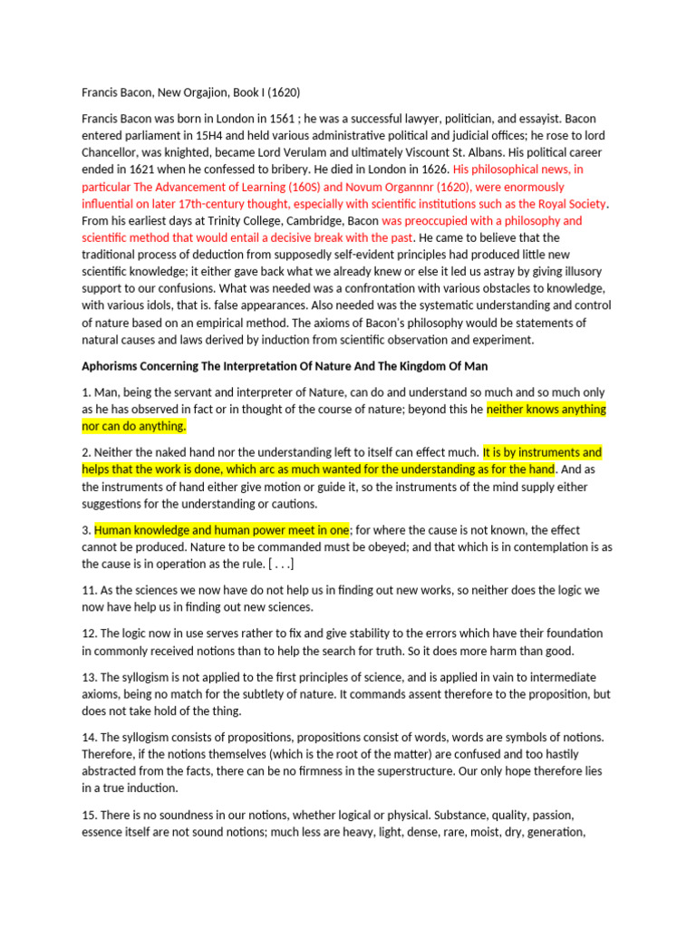 Francis Bacon | PDF
