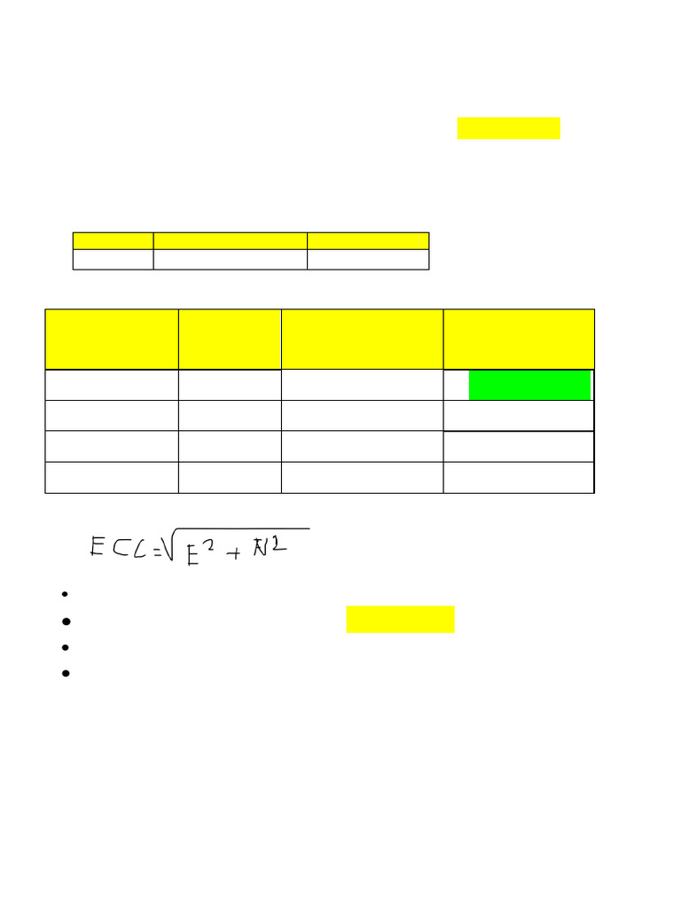 Ejercicio de Una Poligonal Cerrada PDF | PDF