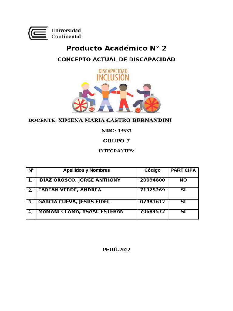 Producto Académico #2 NCR 13533 Grupo 7 | PDF