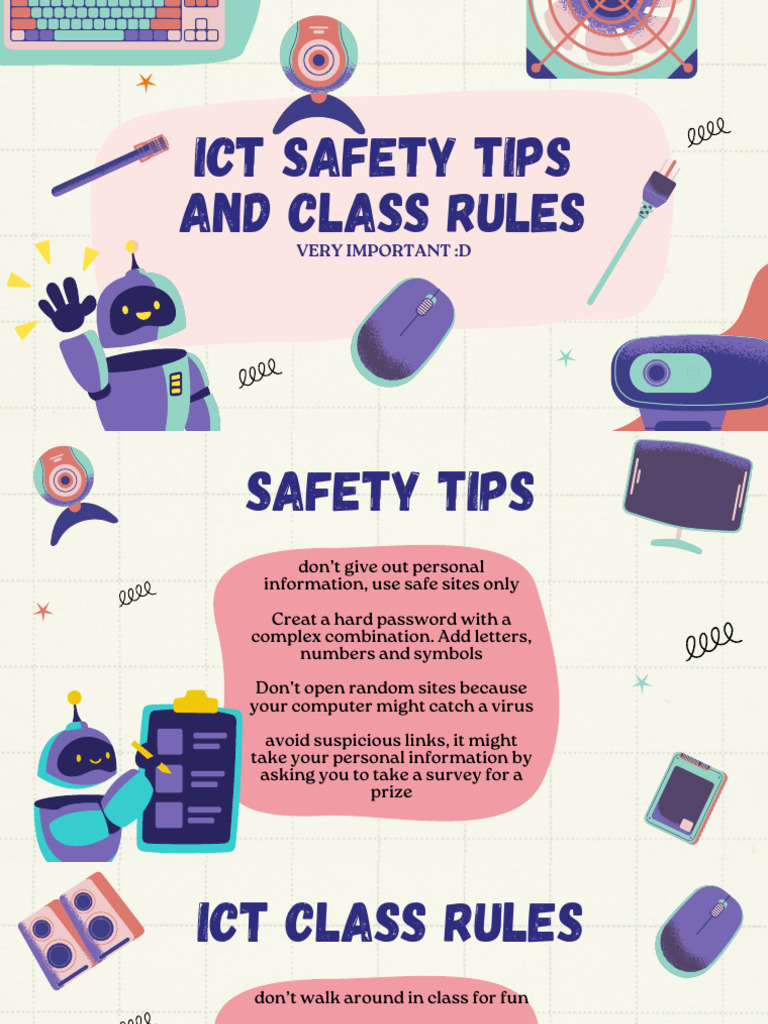 Purple and Green Modern ICT Computer Parts Classroom Quiz | PDF