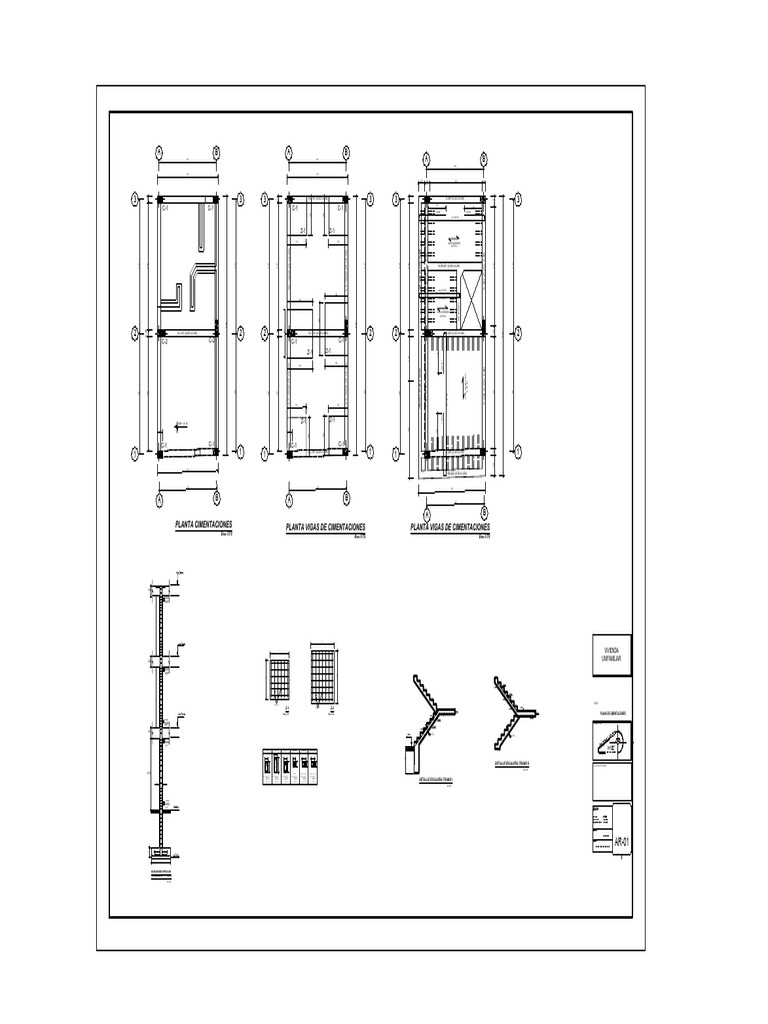 Plano de Cimentaciones-modelo 2 | PDF