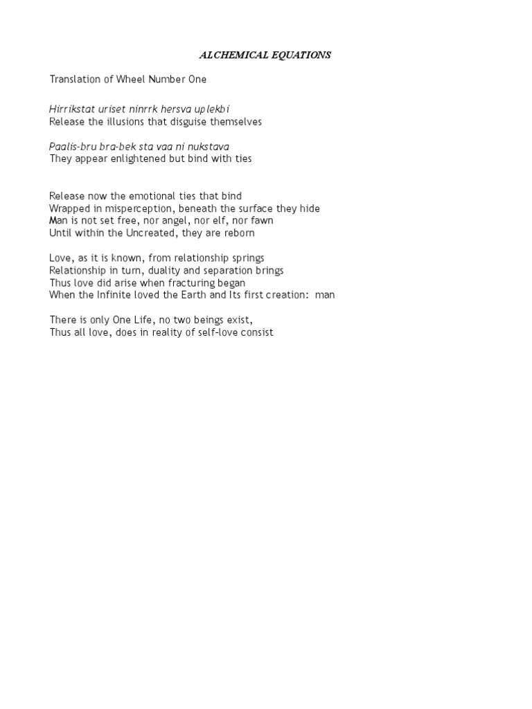 Alchemical Equations Anf Creational Codes | Download Free PDF | Alchemy ...