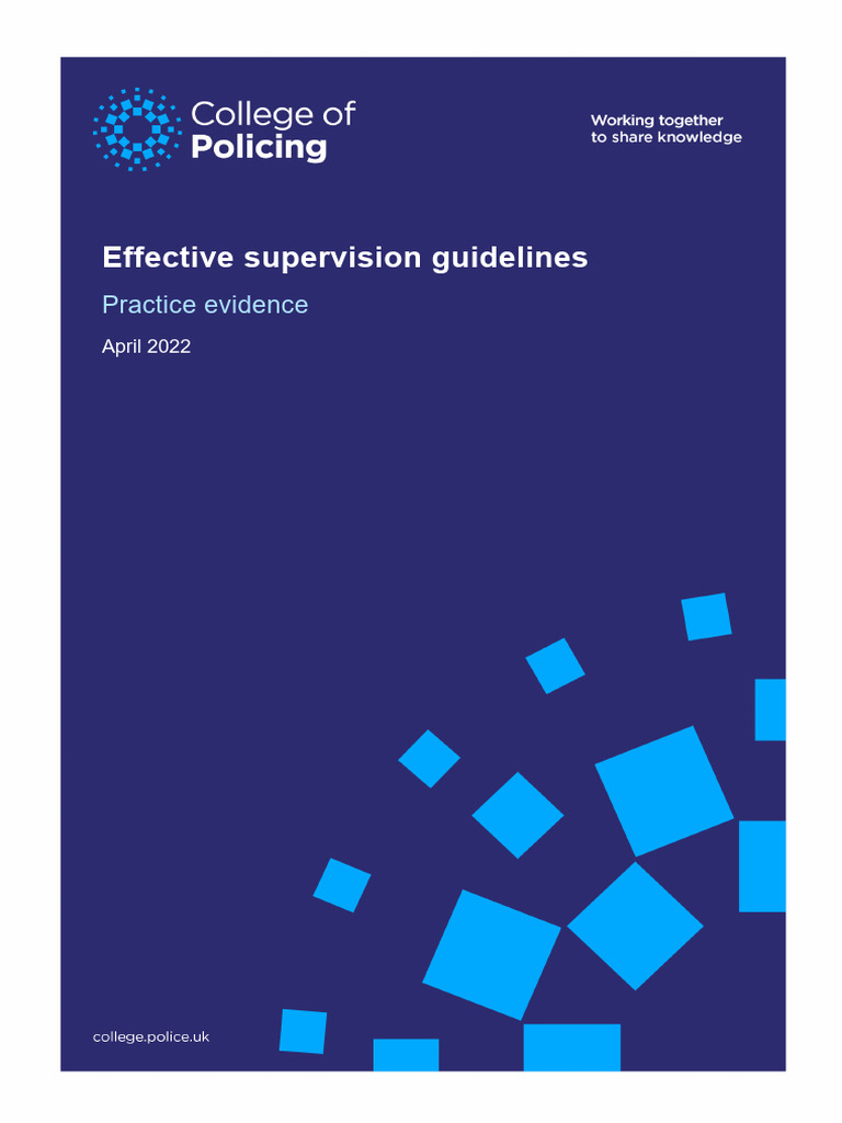 Effective Supervision Practice Evidence | PDF