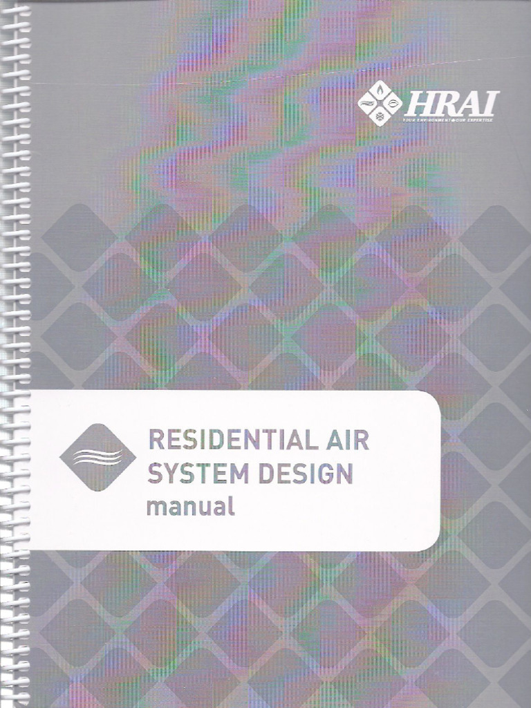 HRAI Residential AIr System Design - New-0 | PDF | Engineering ...