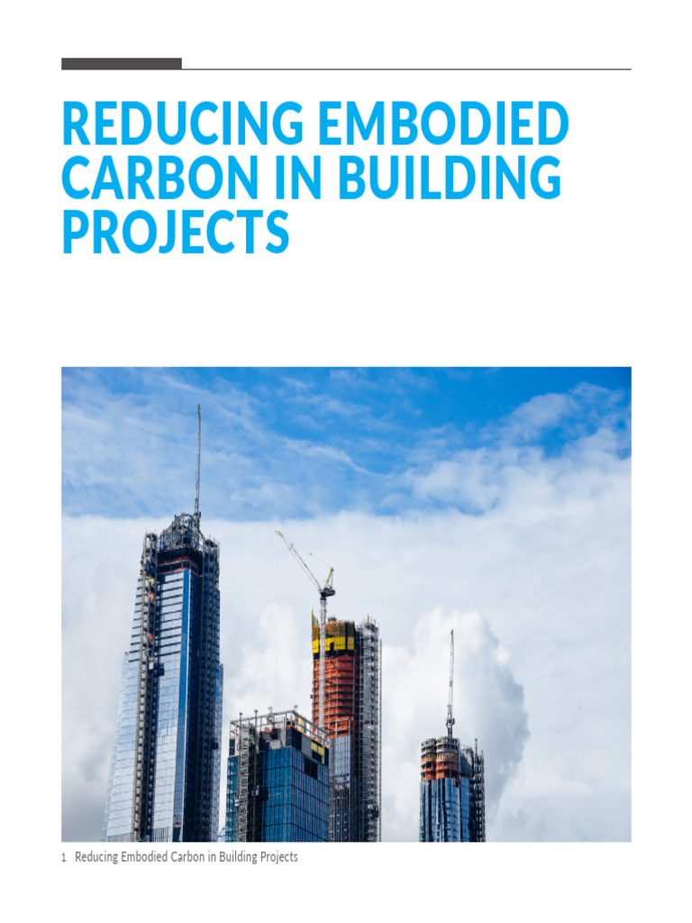 Reducing Emissions in Your Building Projects | PDF
