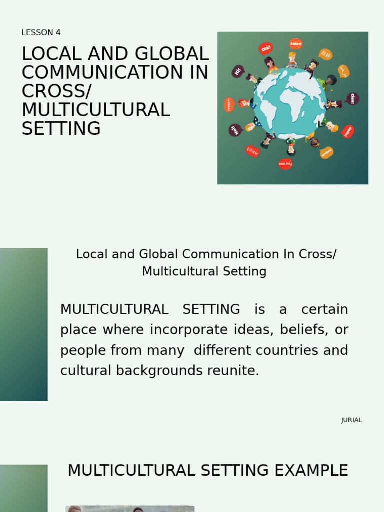 Lesson 4 Local and Global Communication | PDF