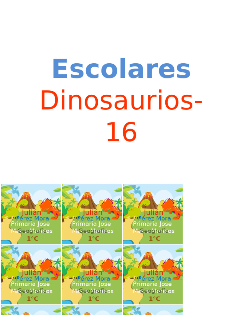 Dinosaurio | PDF