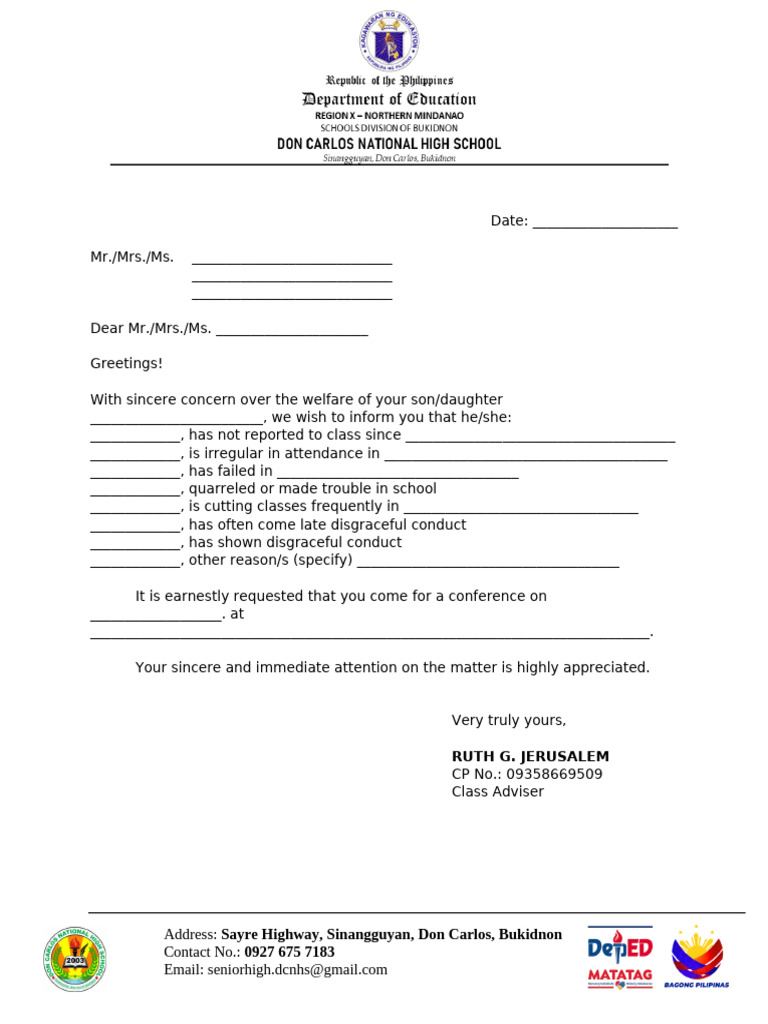 Call Parent Form | PDF
