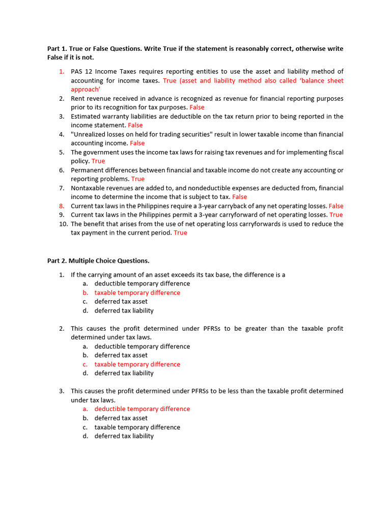 Quiz 2 Answer Key | PDF