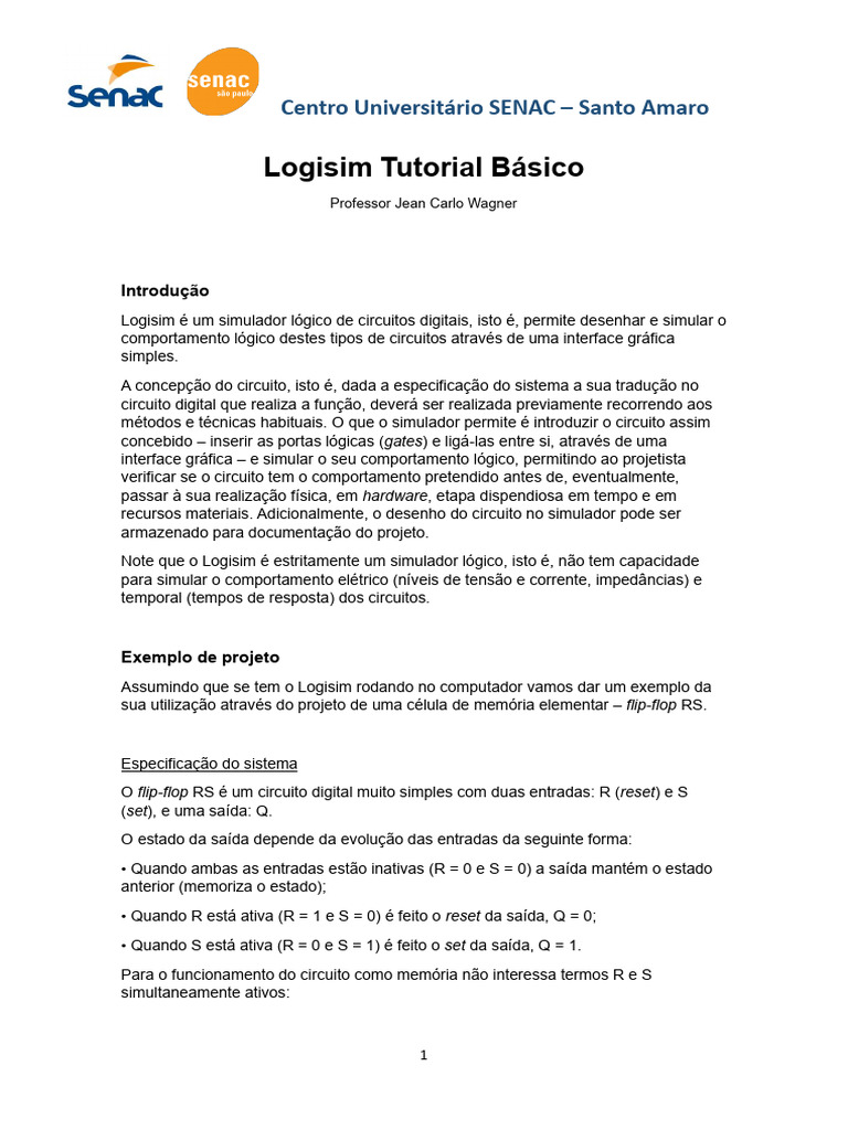 Logisim Tutorial | PDF