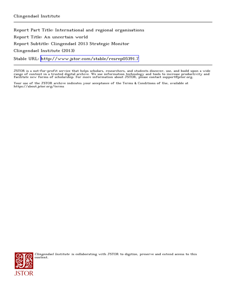 International regional organisations 2013 | PDF