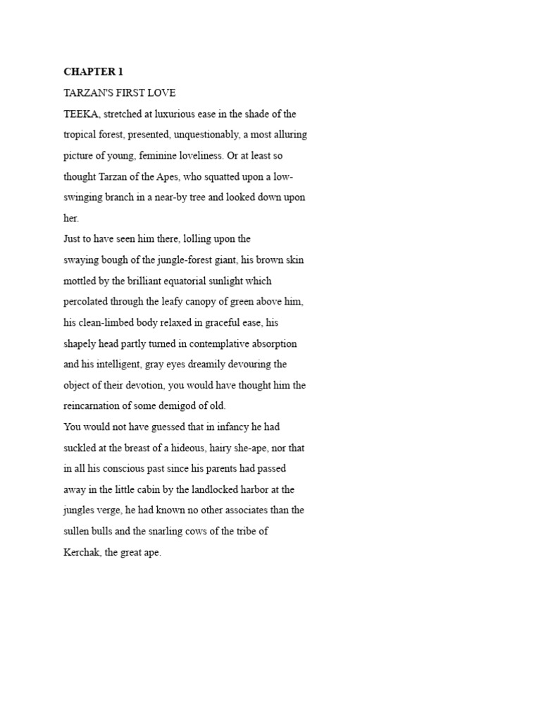 TARZAN'S FIRST LOVE (1) | PDF
