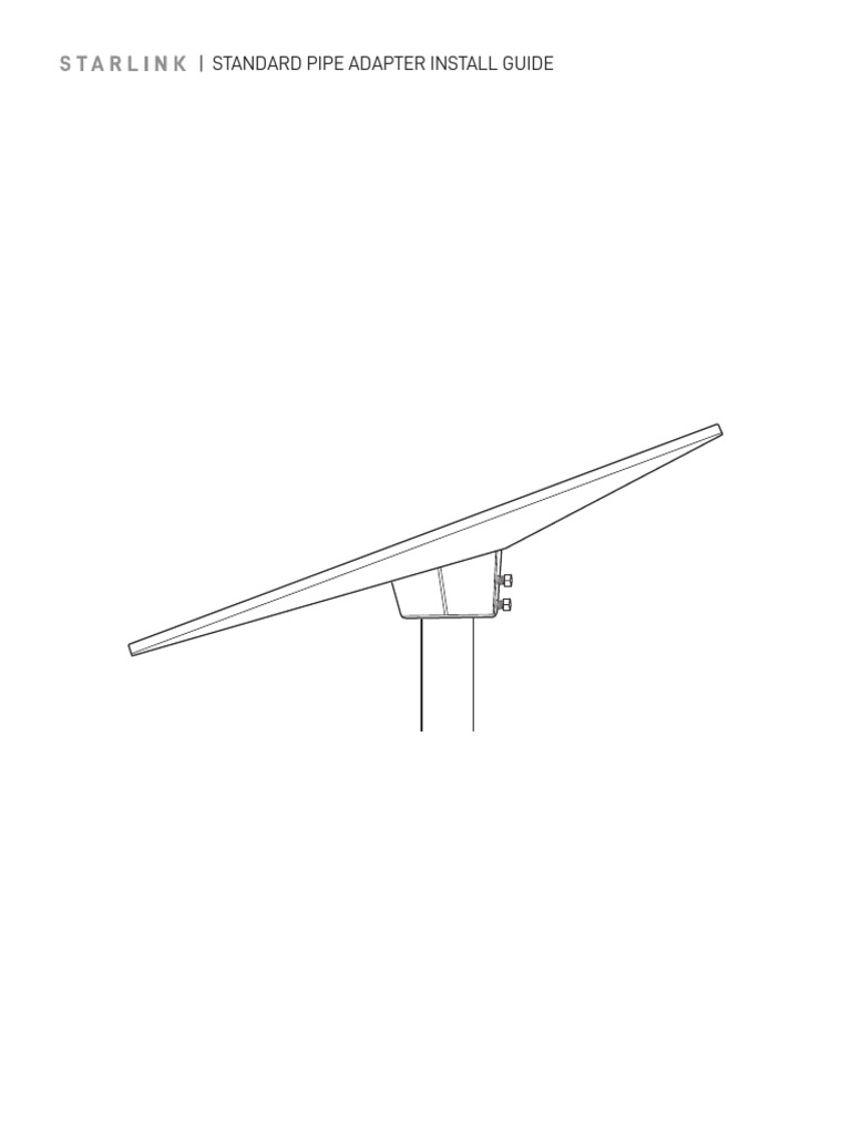 Installation Guide Standard Pipe Adapter | PDF