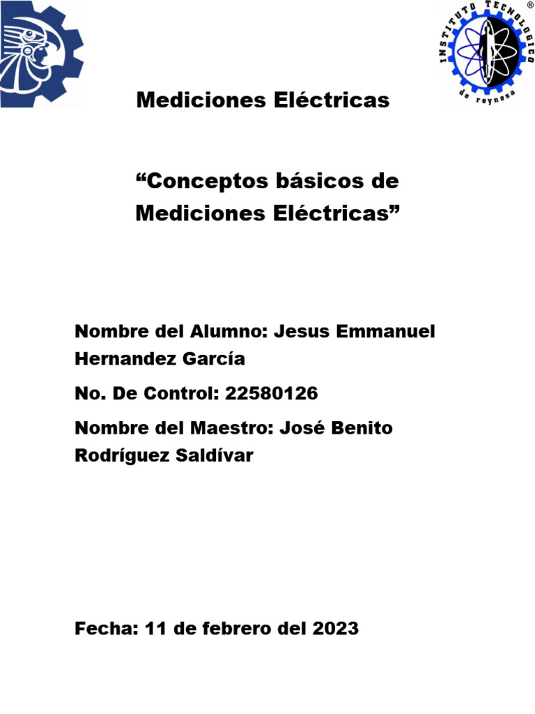 Tarea 2 Investigacion Documental de Mediciones Electricas | PDF