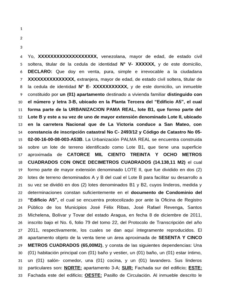 Compra Venta Apto Manuel Portu | PDF