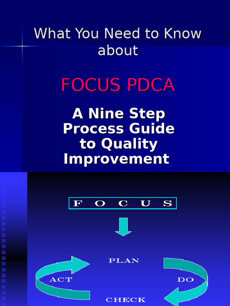 FOCUS PDCA Presentation | PDF