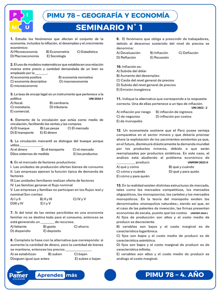 Seminario GEEC S4 SEM7 PIMU. | PDF