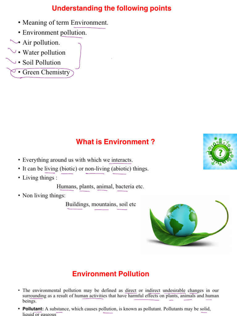 Environmental Science 1 | PDF