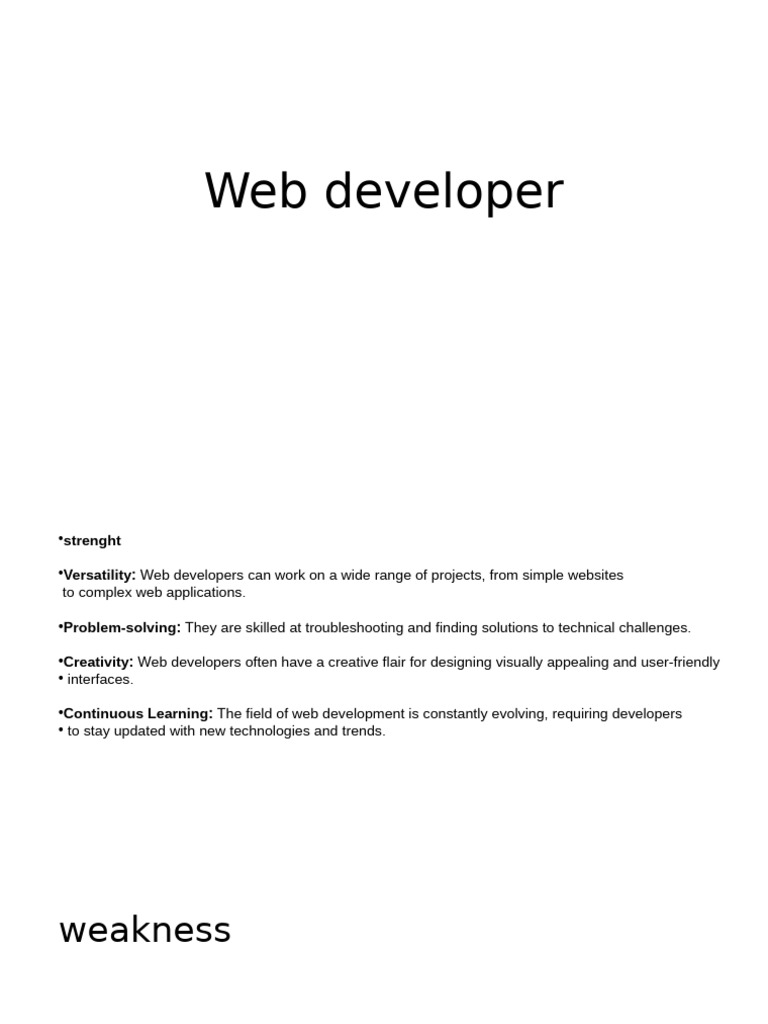 Web Developer | PDF