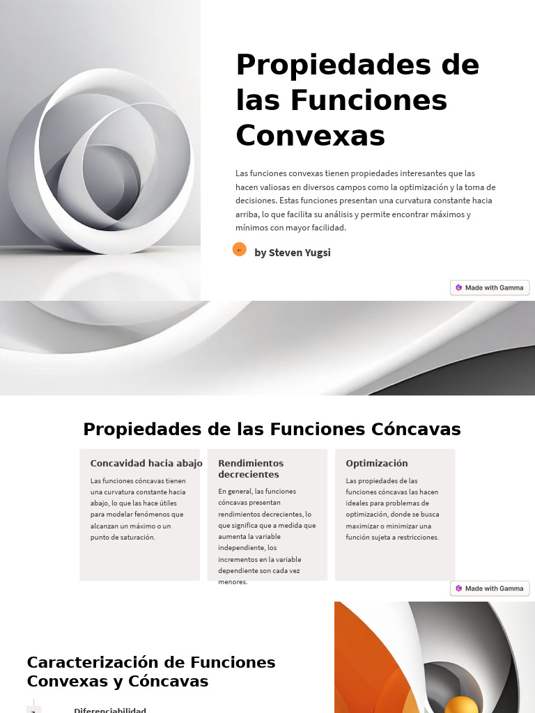 Propiedades de Las Funciones Convexas | PDF