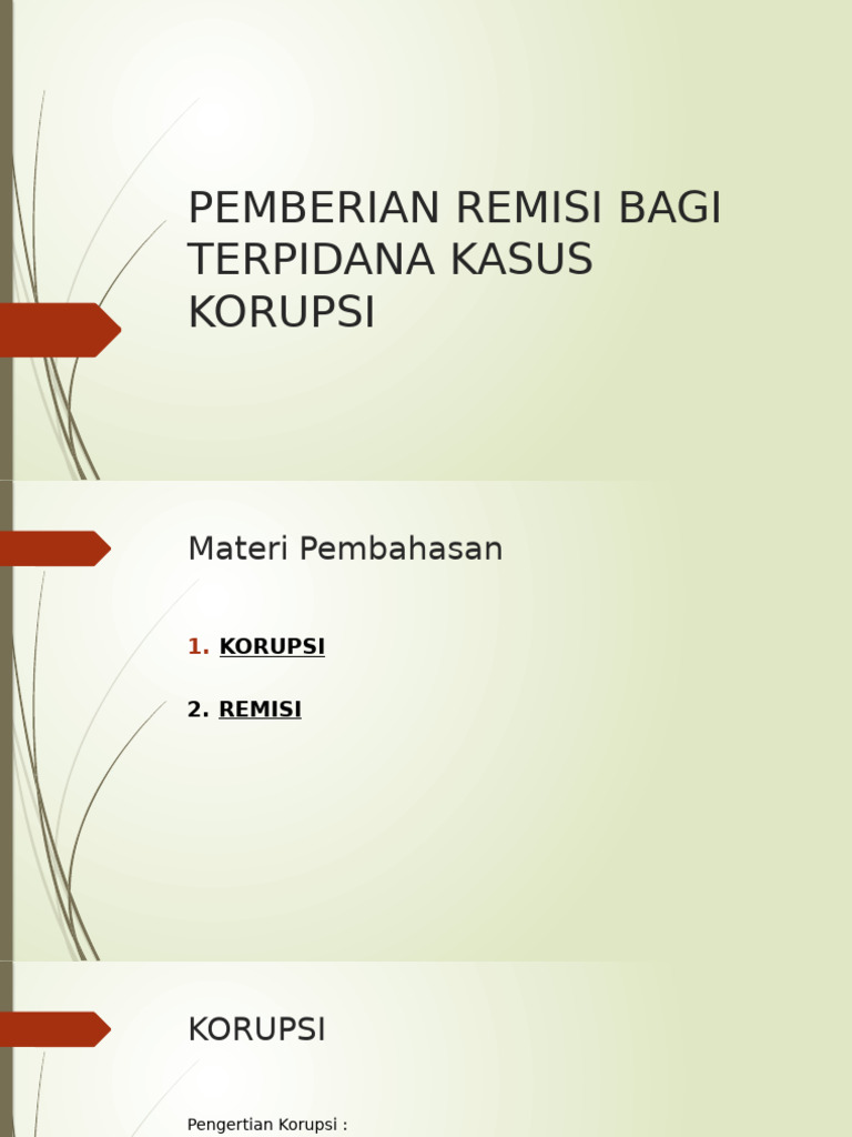 Remisi Tindak Pidana | PDF