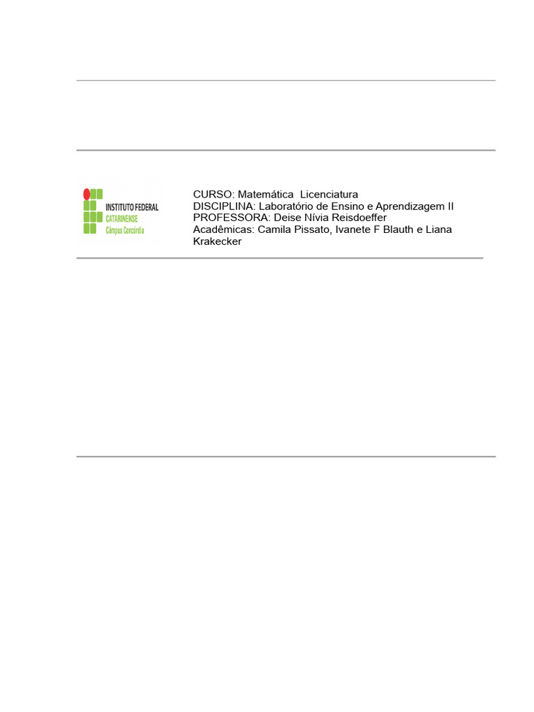 Atividades Interdisciplinares | PDF