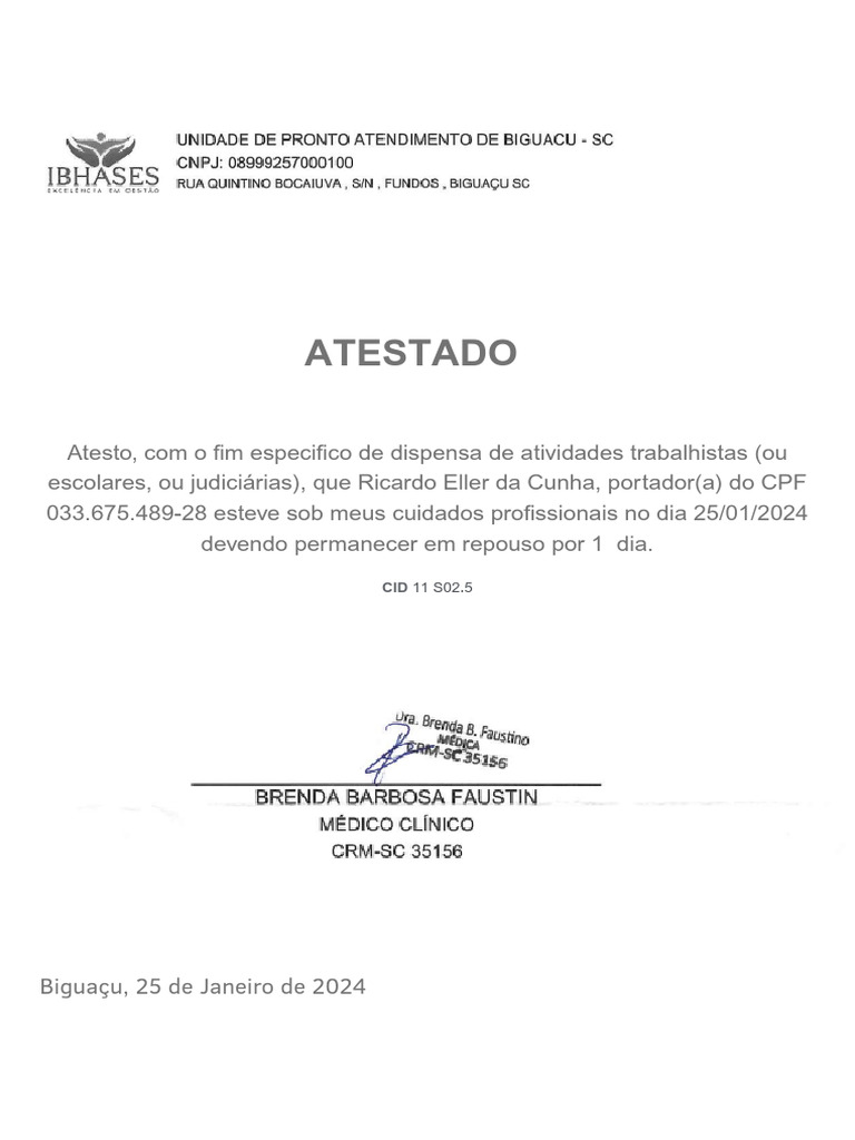 ATESTADO | PDF